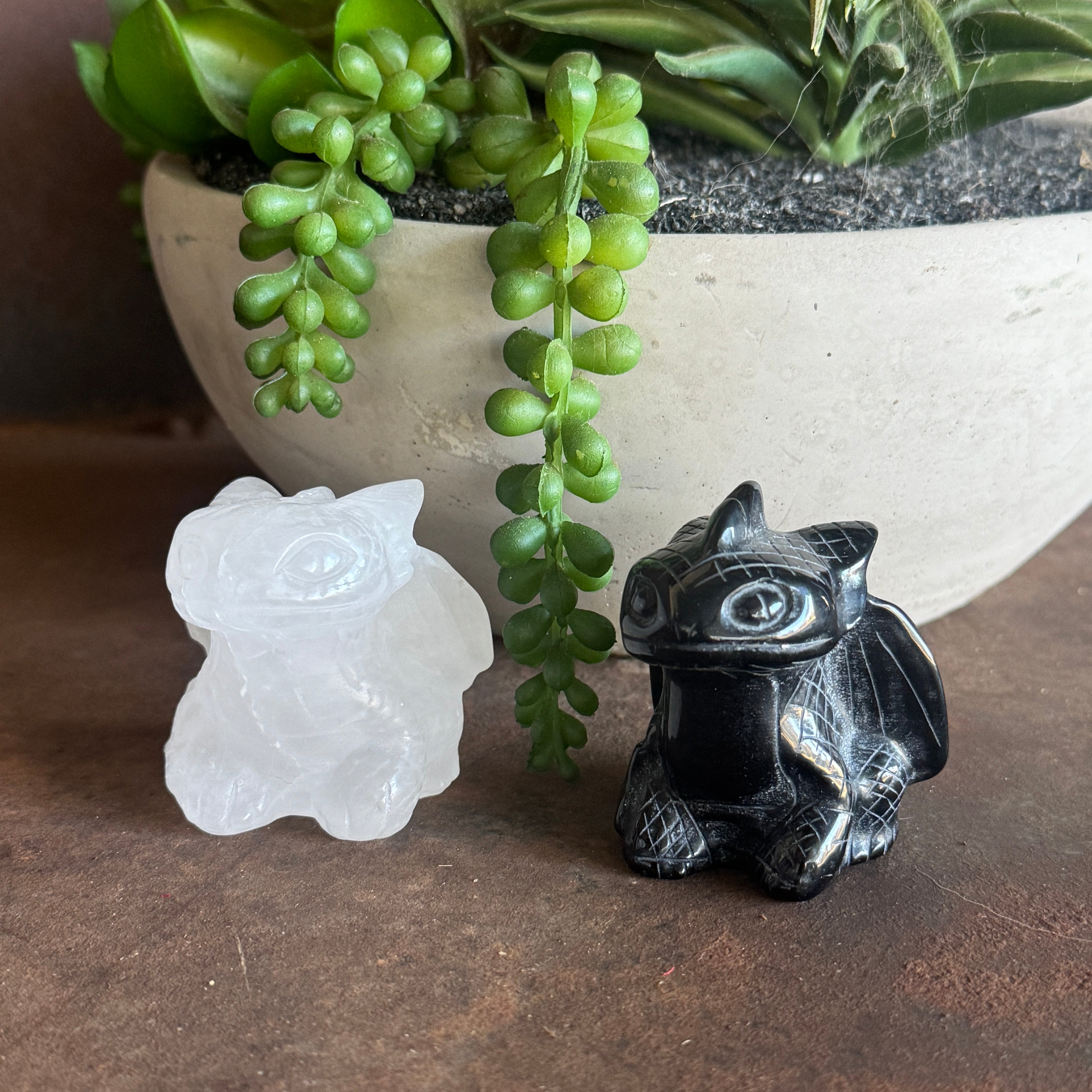 Toothless Dragon Crystal Set – Night Fury & Light Fury | Healing ...